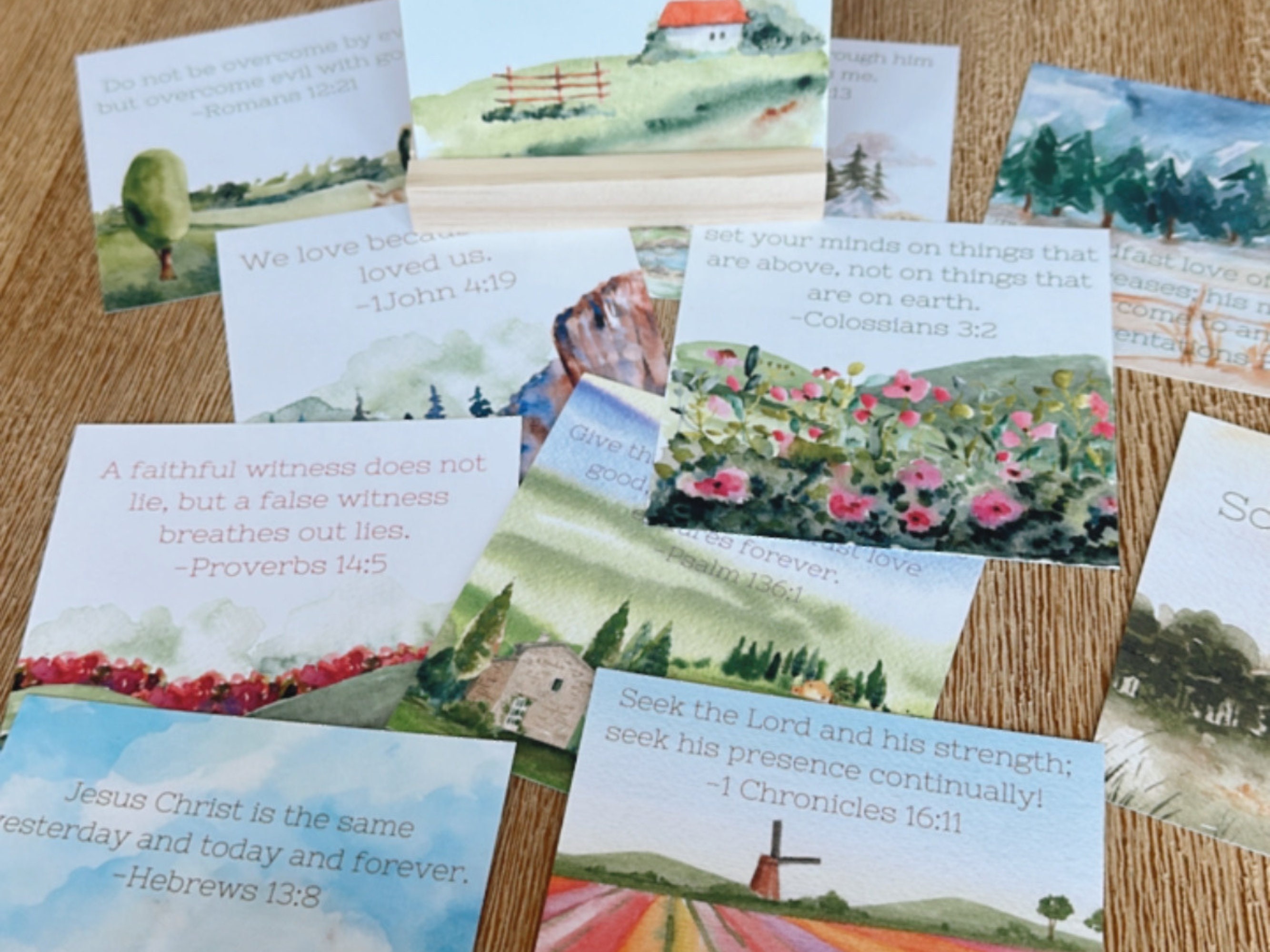 Scripture Cards for Kids Memory Verse Cards / Children's Bible Verse ...