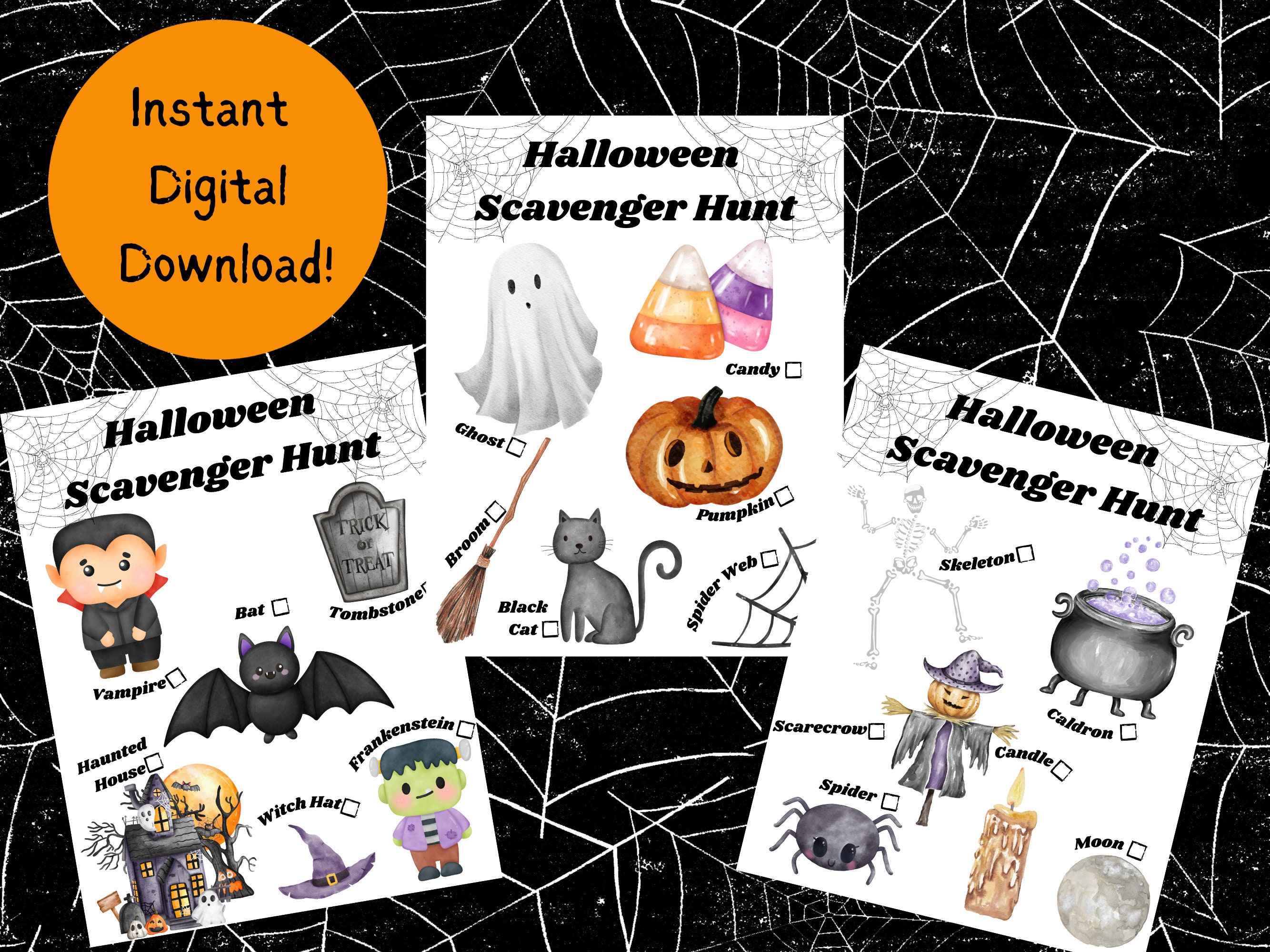 Halloween Scavenger Hunt / Activities for Kids / Printable Games for ...