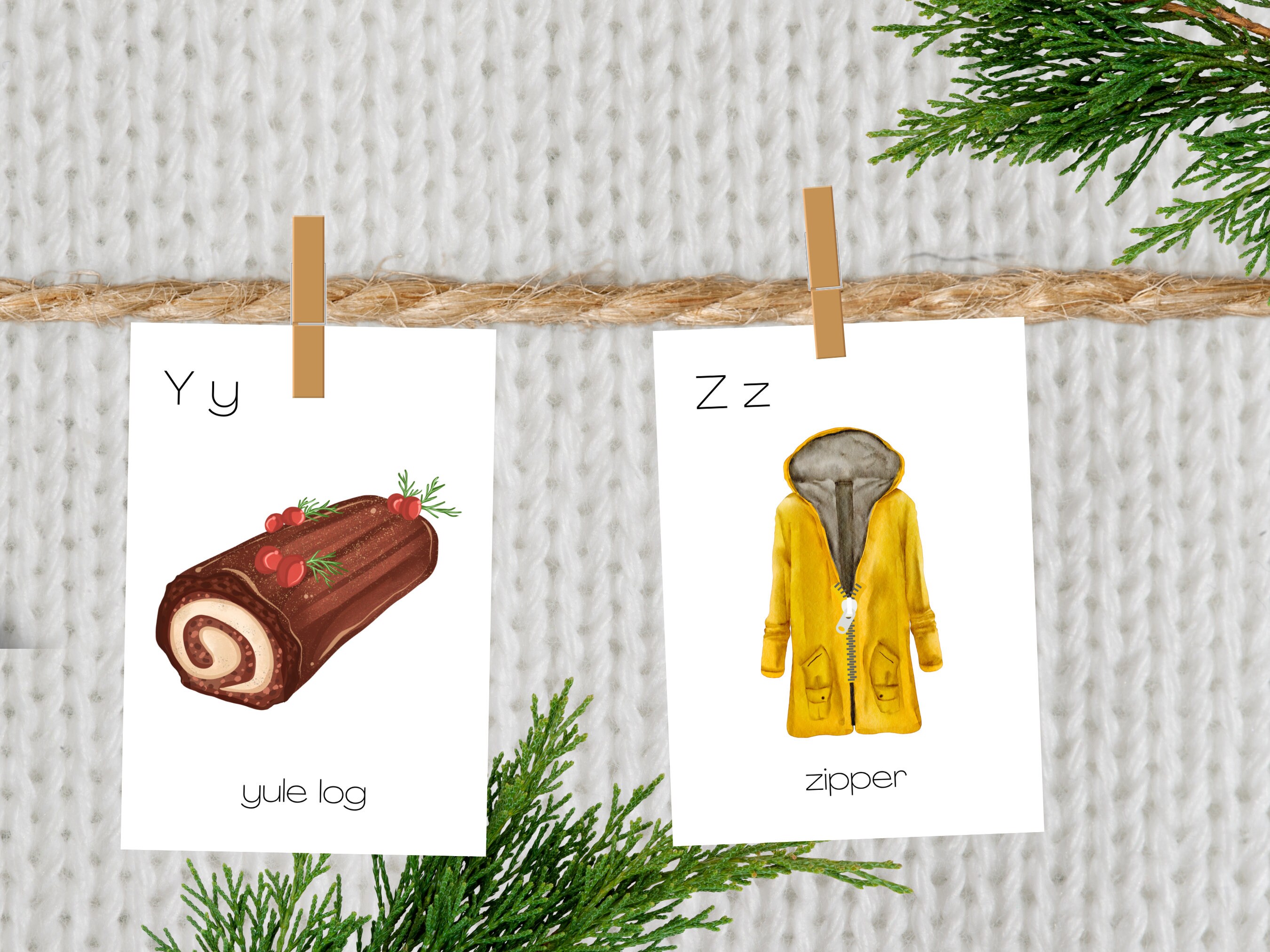 Winter ABC Cards / Christmas Bundle Printable / Homeschool Printables ...