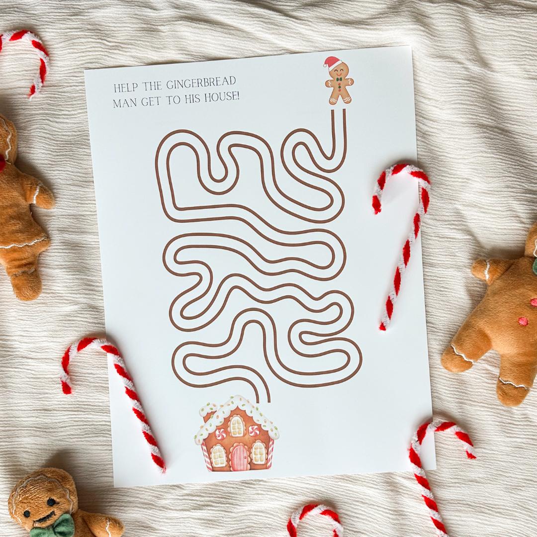 Gingerbread Activity Pack Gingerbread Theme Counting Cards Christmas ...