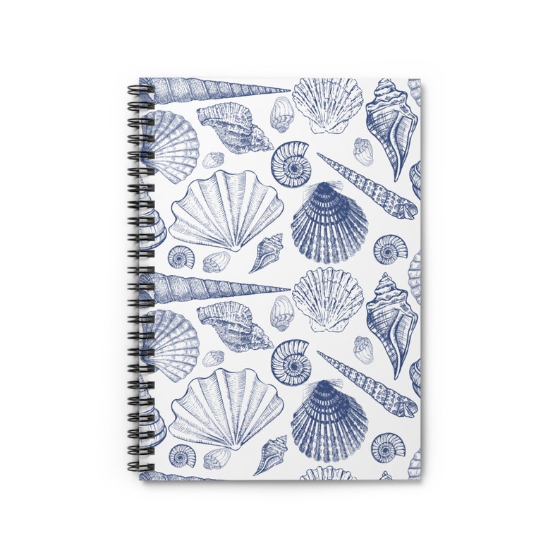 Seashell Notebook Coastal Aesthetic Journal Ocean Lover Gift Idea ...