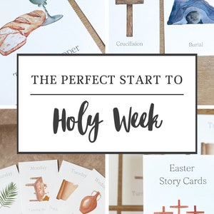 Easter Story Cards Christian Easter Flashcards Easter Basket Stuffers ...