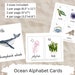 Ocean Alphabet Flash Cards / Ocean Theme Flashcards / ABC Cards ...