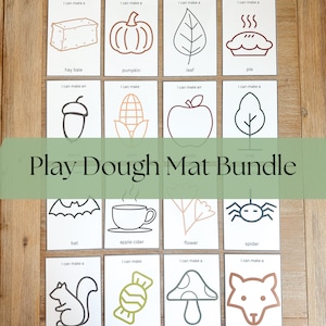 Play Dough Kit Fall Inspired Playdough Mat Printable Play Doh ...