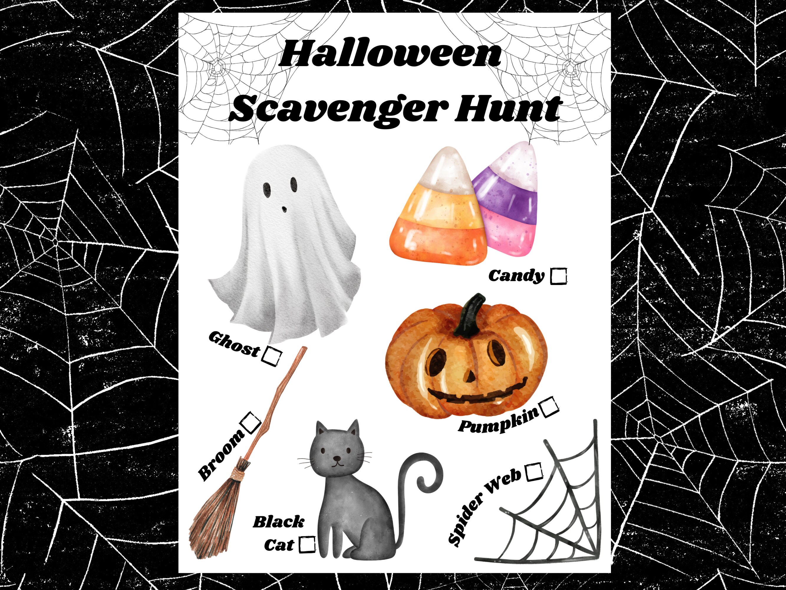 Halloween Scavenger Hunt / Activities for Kids / Printable Games for ...