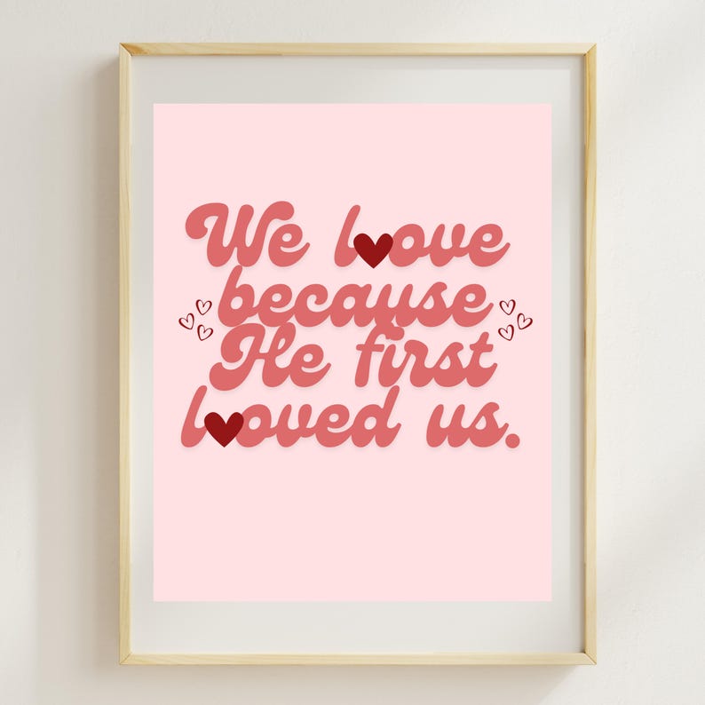 Valentine's Day God's Love Poster Homeschool and Classroom Decor ...