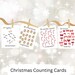 Christmas Number Cards Printable / Holiday Preschool Classroom Counting ...