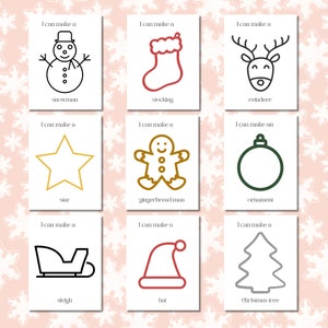 Christmas Play Dough Mats for Kids Play Doh Tools Christmas Gifts for ...