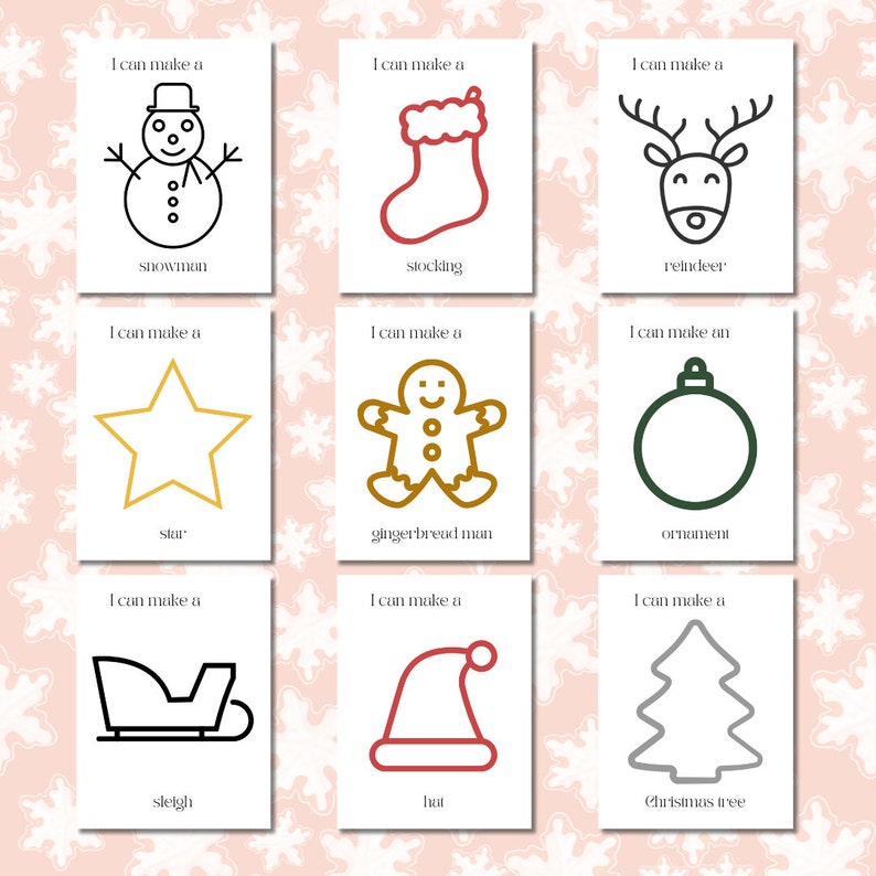 Christmas Play Dough Mats for Kids Play Doh Tools Christmas Gifts for ...