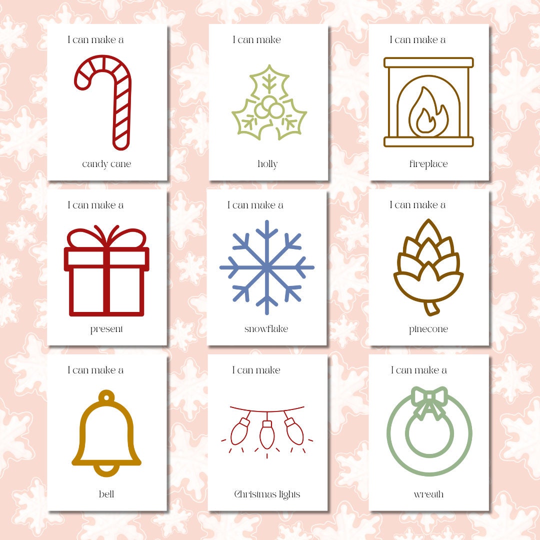 Christmas Play Dough Mats for Kids Play Doh Tools Christmas Gifts for ...