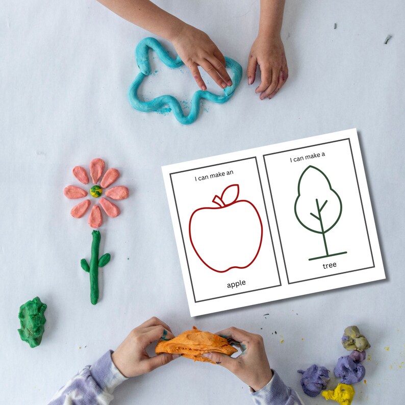Fall Playdough Mats: Montessori Nature Activity (digital Download) - Etsy