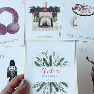 Winter ABC Cards / Christmas Printed Alphabet Cards / - Etsy