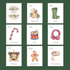 Winter Christmas Bundle Winter Flashcards ABC Activity Flash Cards ...