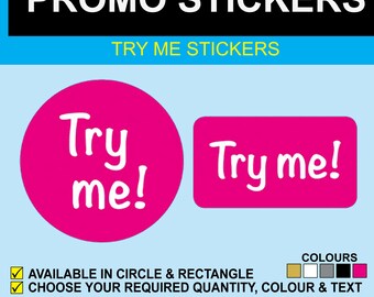 Try Me Sticker | Etsy UK