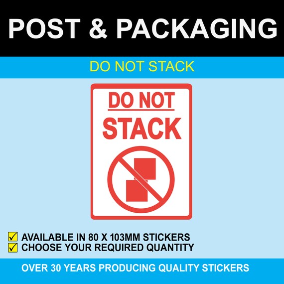 Do Not Stack Stickers - Etsy