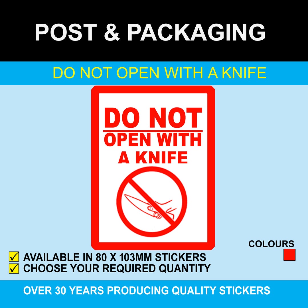 Do Not Open With A Knife - Etsy