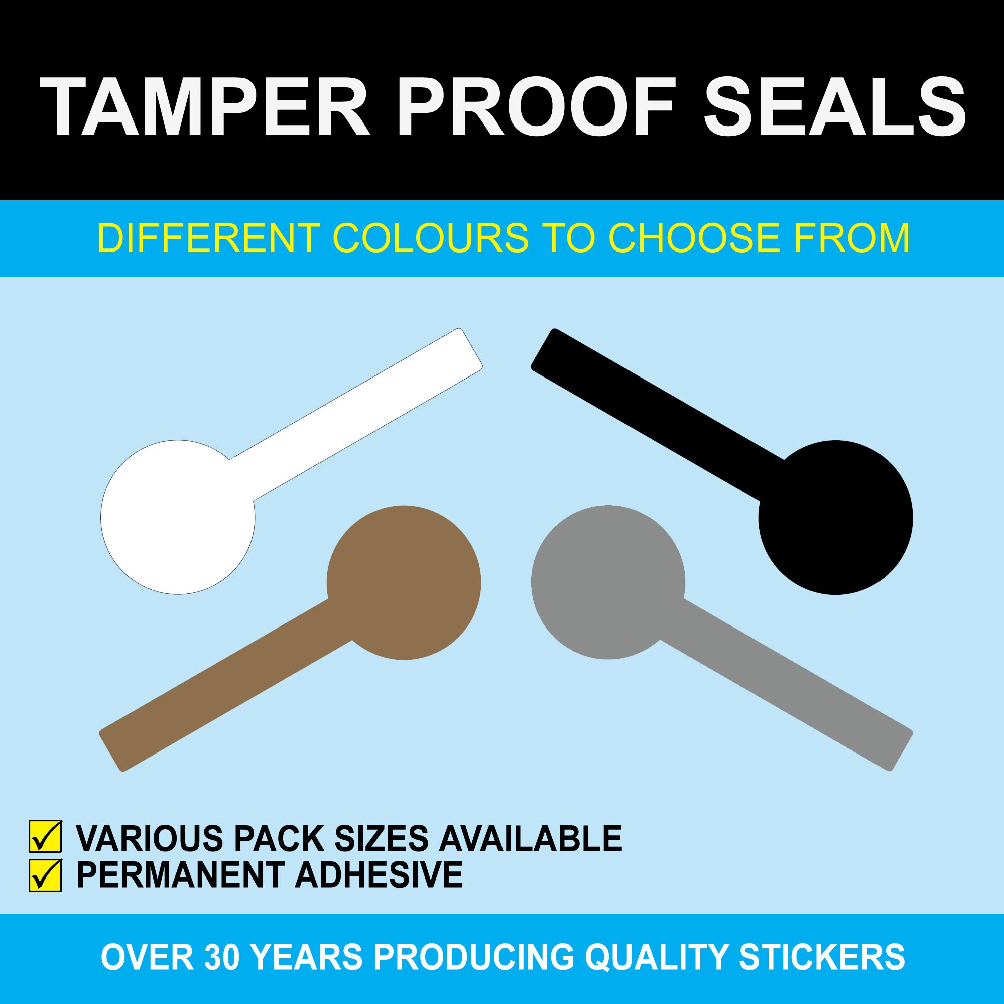 Lollipop Shaped Tamper Proof Seals - 10 X 28mm - Etsy