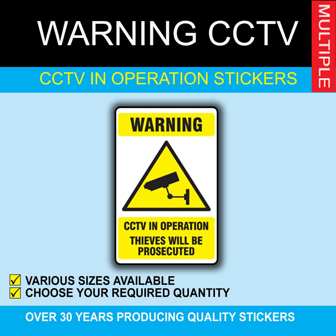 CCTV in Operation Stickers - Etsy