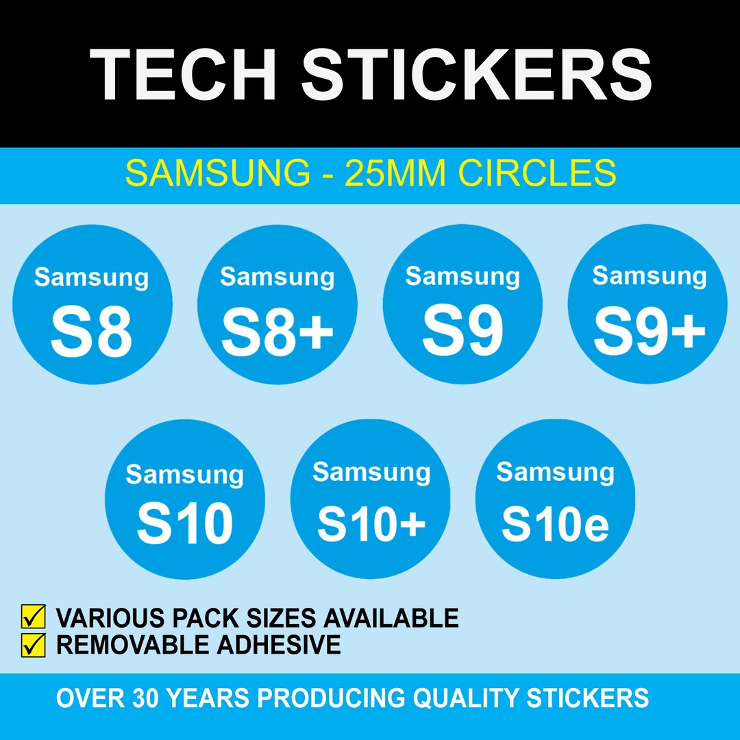 25mm Samsung Stickers / Labels - Etsy