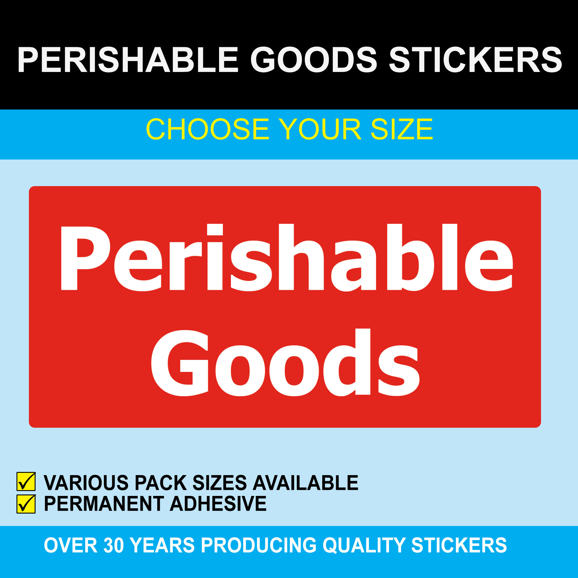 Perishable Goods Stickers - Etsy