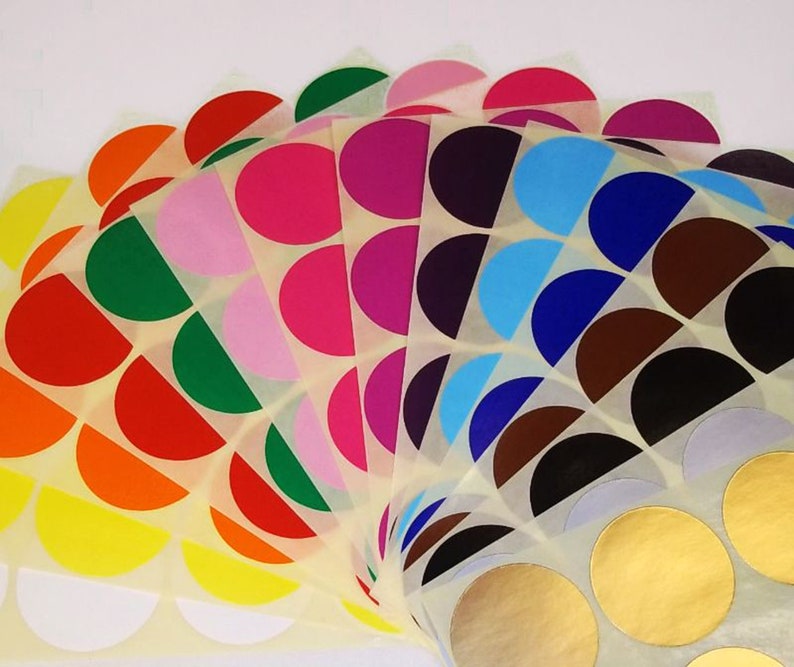 Colour Codes Circles 13mm - Etsy