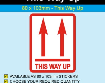 This Way up Stickers - Etsy