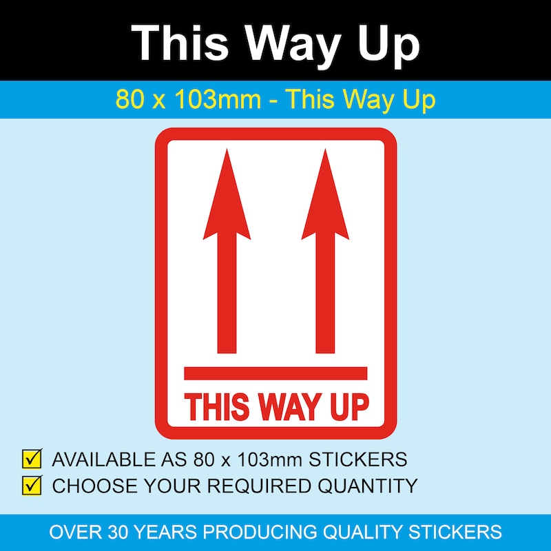 This Way up Label - Etsy UK