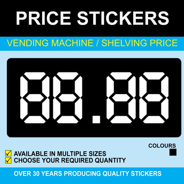 Vending Machine Labels - Etsy
