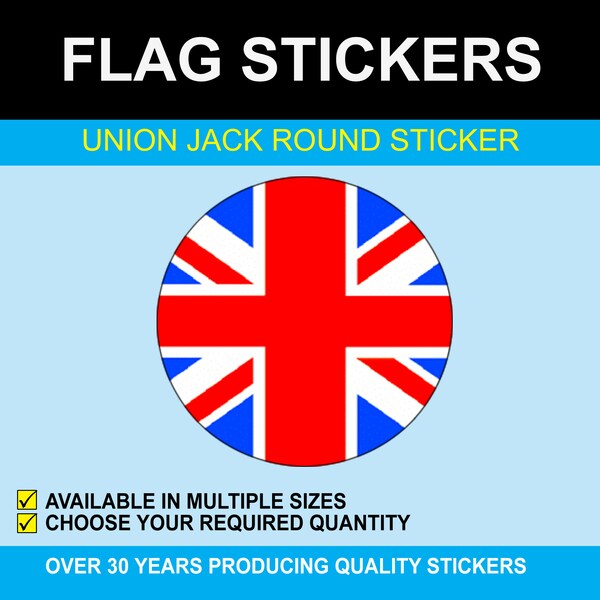 Union Jack Stickers - Etsy UK