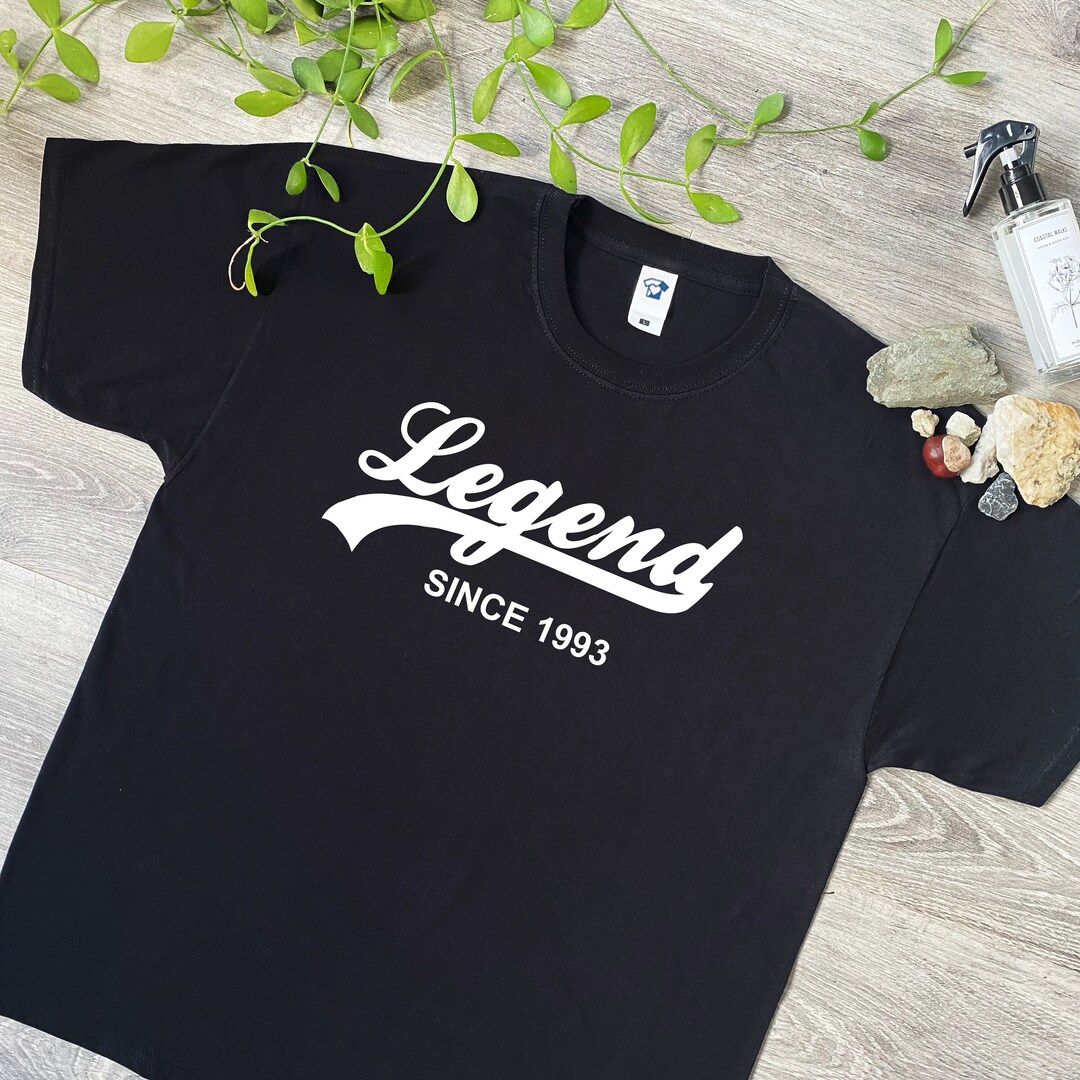 Legend Since 1993 T Shirt - Soft Cotton T-shirt or Hoodie - Birthday ...