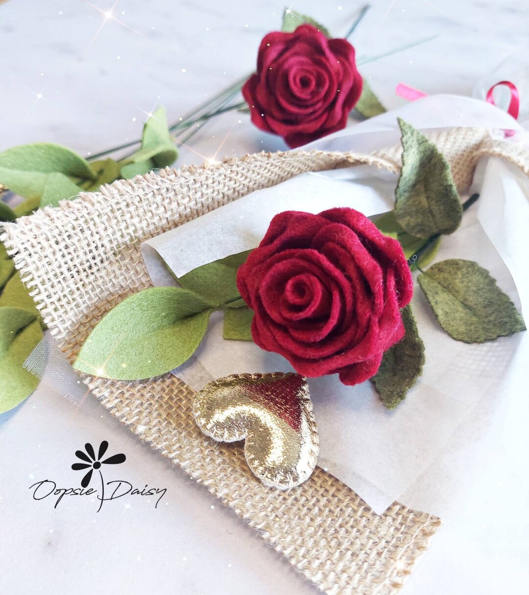 Single Red Rose Bouquet, Valentine's Rose, Valentine's Gift, Floral ...