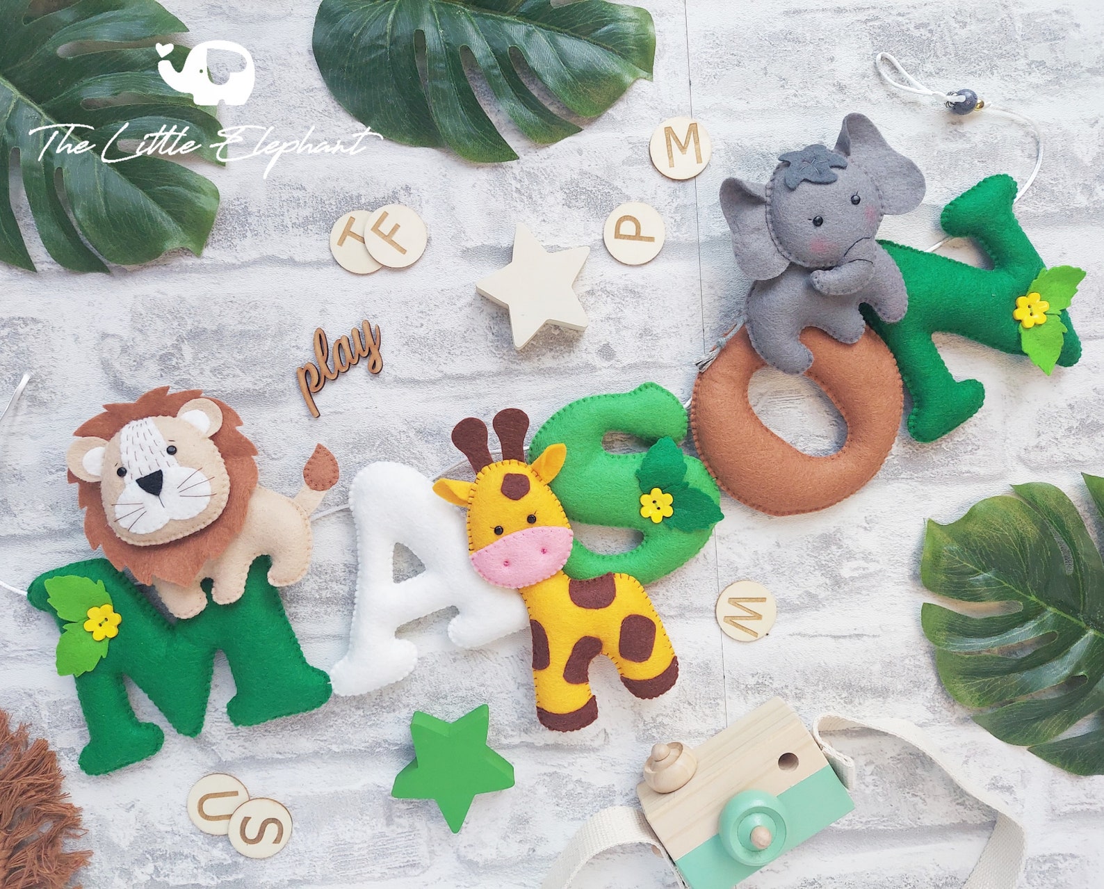 Personalized Safari Themed Name Banner: Safari Nursery Décor. - Etsy