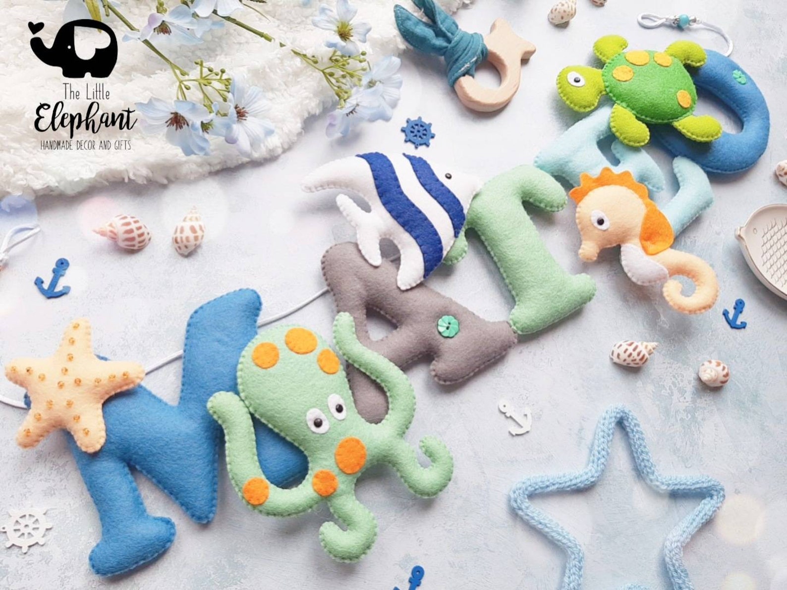 Personalised Sea Creatures Nursery Bunting Under the Sea - Etsy