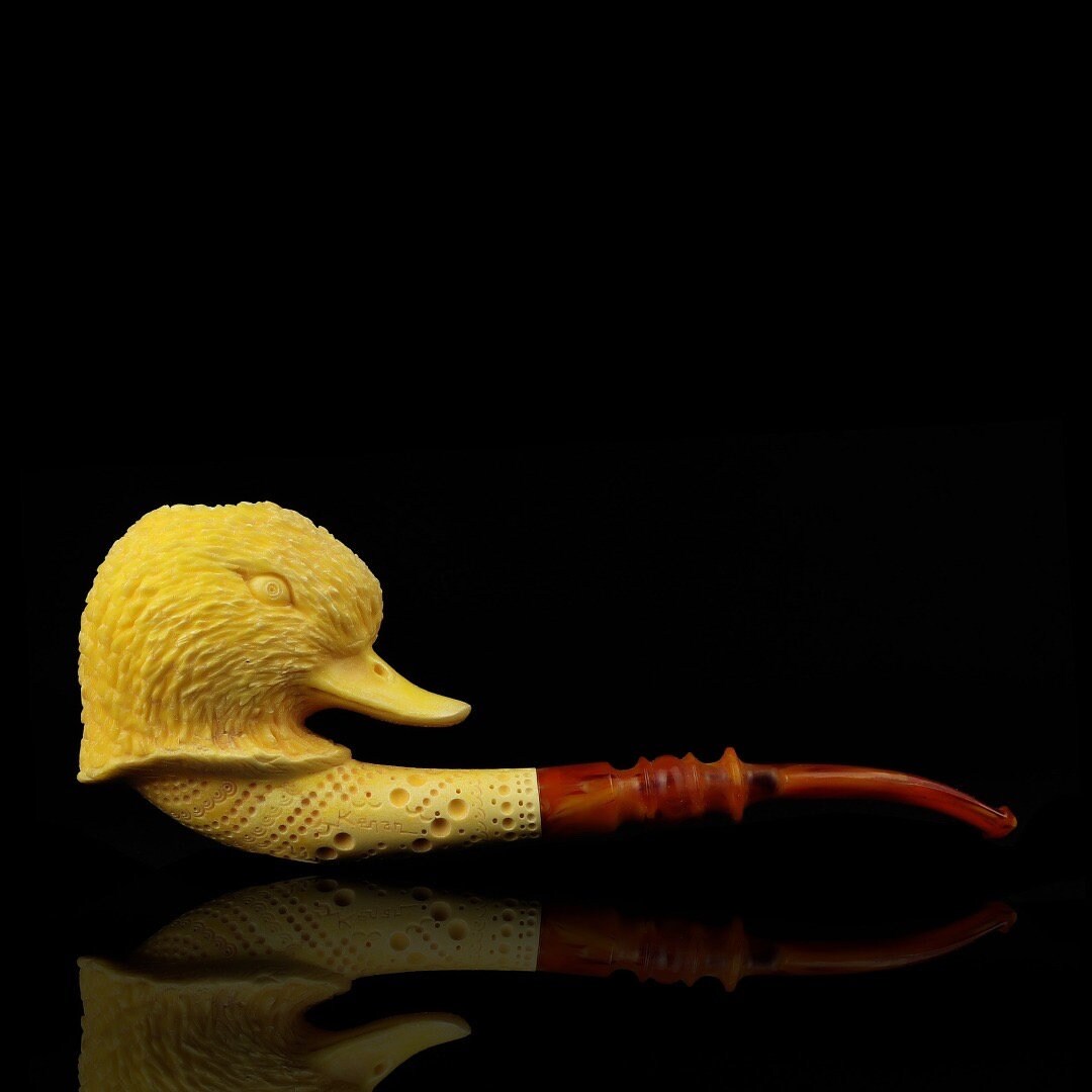 Duck Figure Pipe Handmade New Block Meerschaum,w Custom Made Case#90 - Etsy