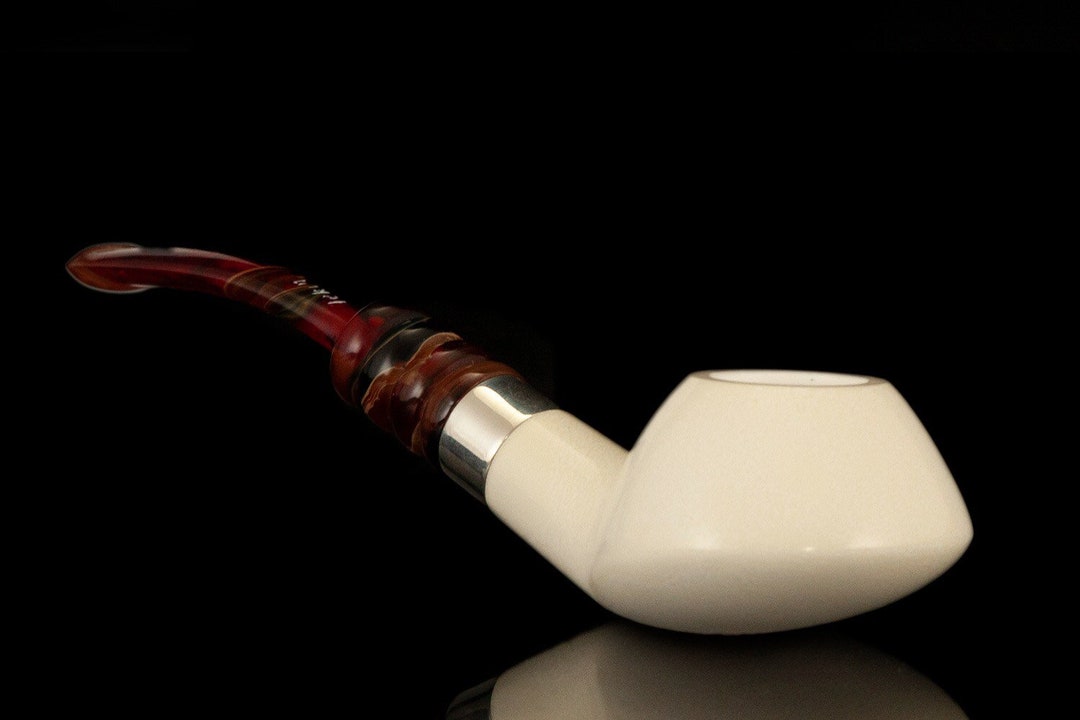 Tekin Smooth Volcano Pipe,block Meerschaum,handmade W Custom Made ...