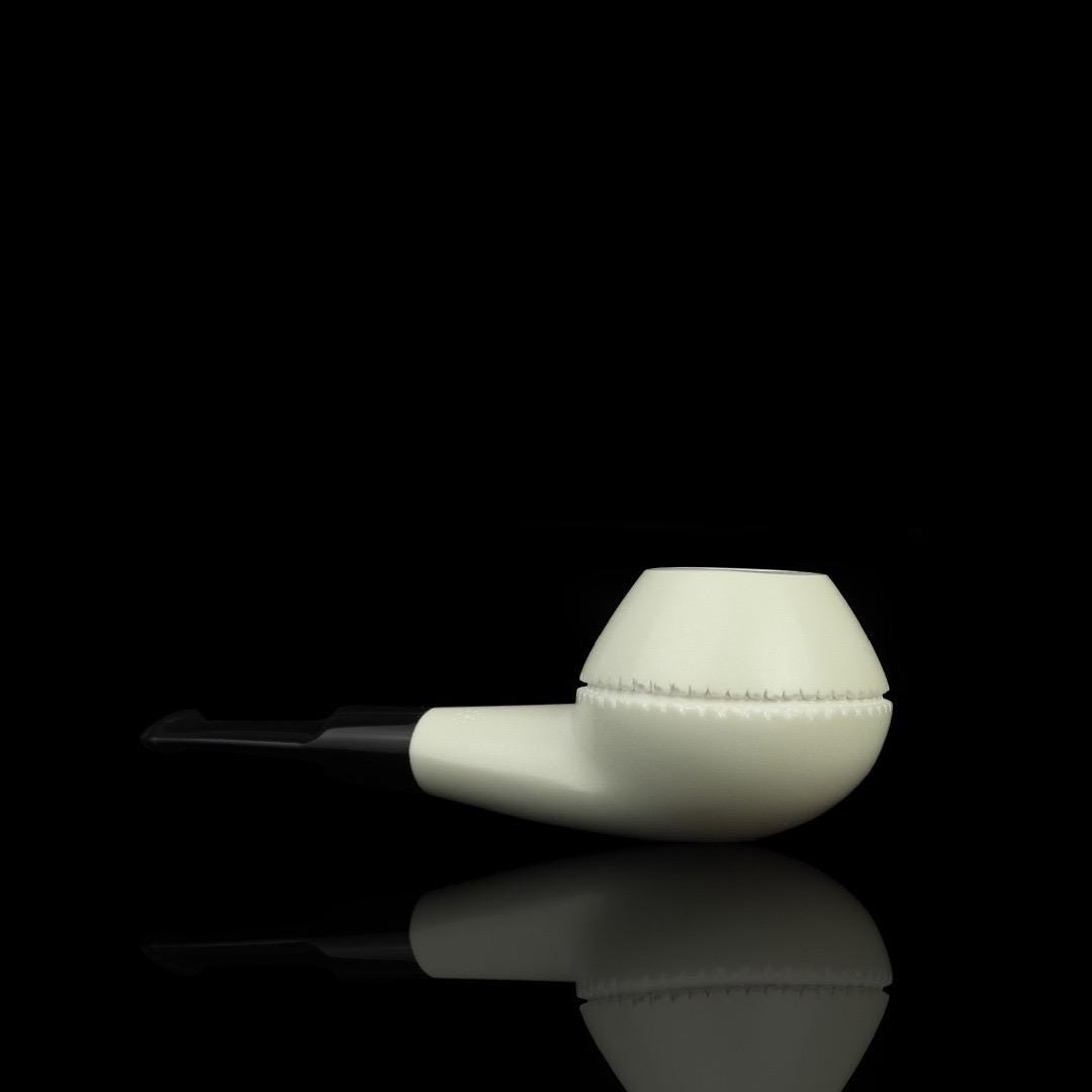 Smooth Squat Rhodesian Shape Pipe New Handmade Block Meerschaum Custom ...