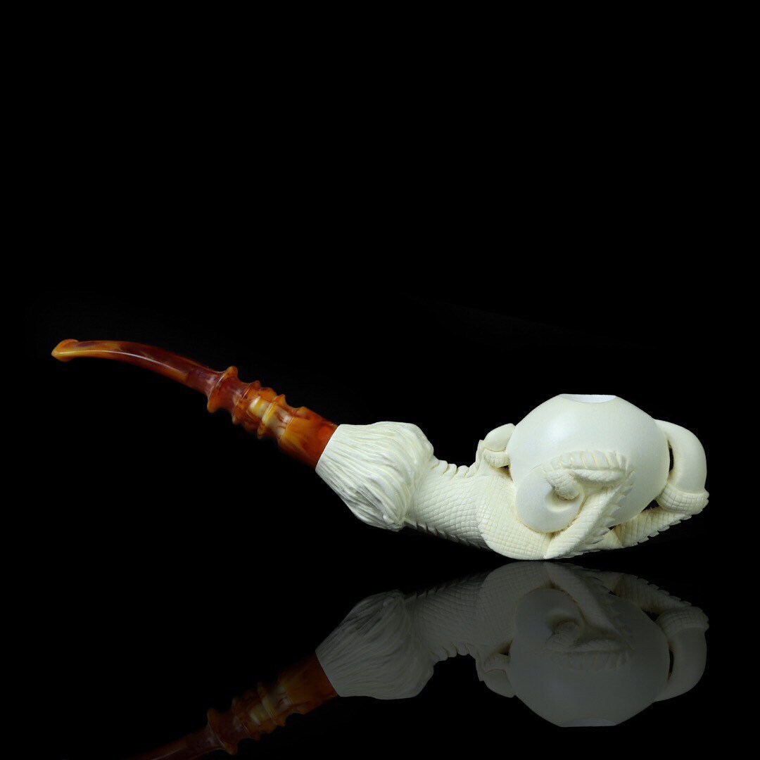 Eagle Claw Pipe,block Meerschaum,handmade New W Custom Made Case#534 - Etsy