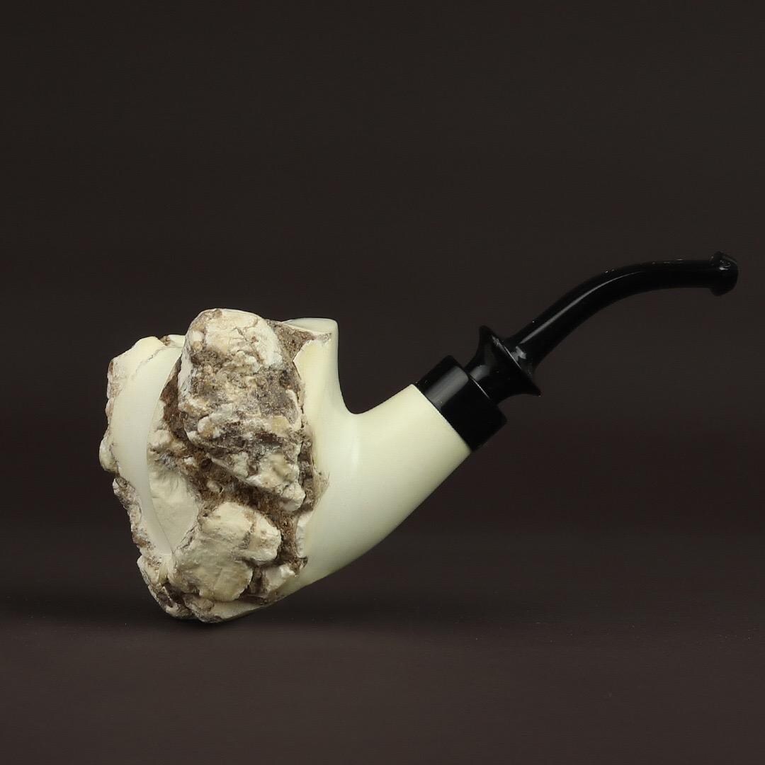 Natural Raw Look Freehand Shape Pipe ,handmade Block Meerschaum,w ...