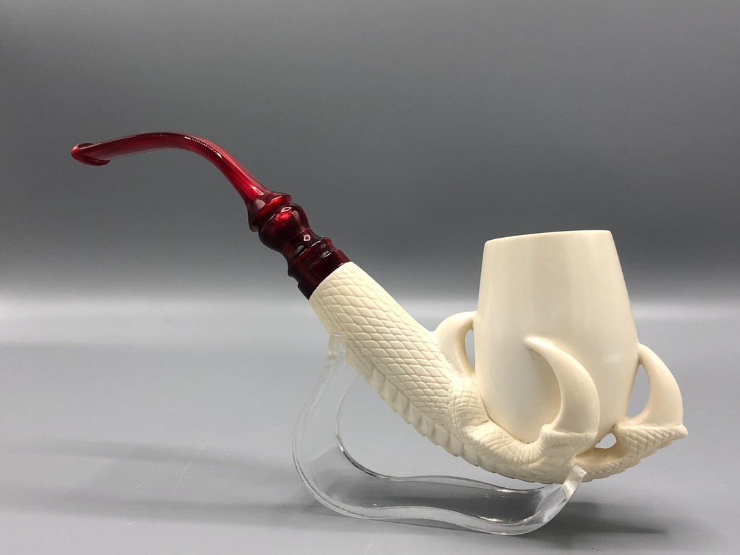 Ali Large Claw Pipe-block Meerschaum-handcarved-new-with Custom Case ...