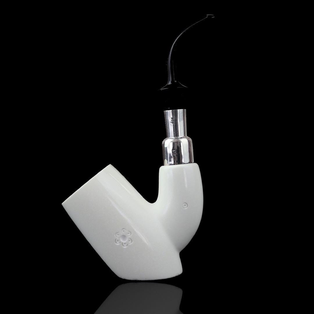Silver Spigot Large Sitter Pipe-block Meerschaum-handcarved-new-with ...
