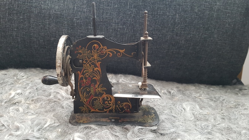 Muller Tin Toy Sewing Machine Germany - Etsy