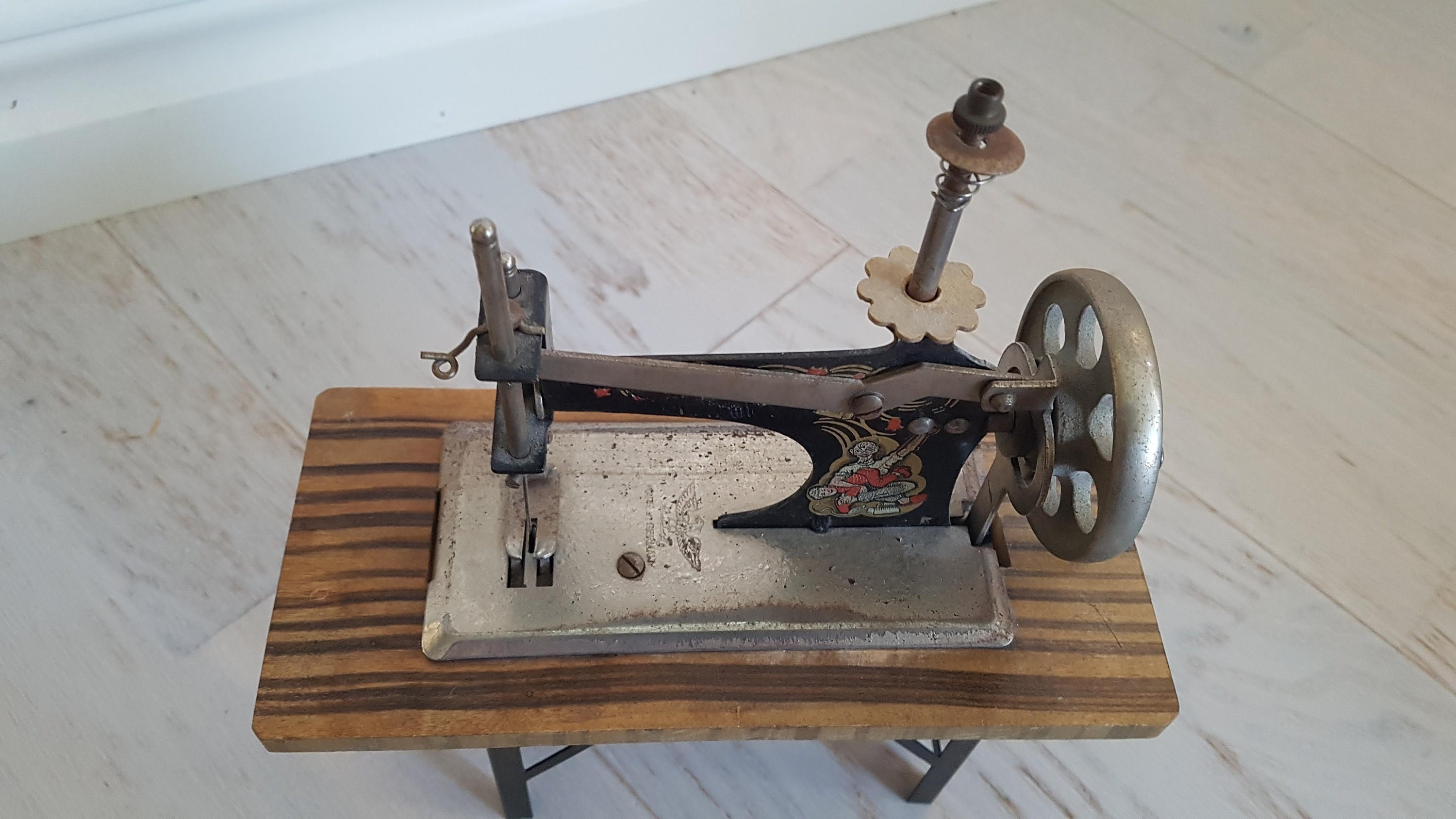 Casige Tin Toy Sewing Machine Germany - Etsy