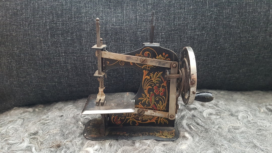 Muller Tin Toy Sewing Machine Germany - Etsy