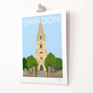 SWINDON Christ Church Print - Etsy