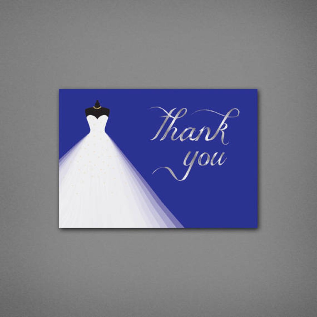 Bridal Shower Thank You Cards • Princess Shower Thank You • Bridal ...