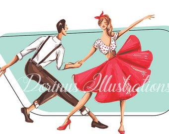 Rockabilly art | Etsy