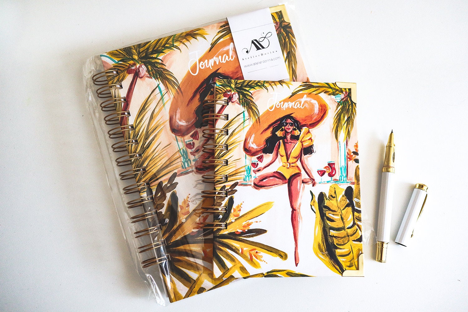 Illustrated Notebook Girly Journal Tropical A5 Notebook | Etsy