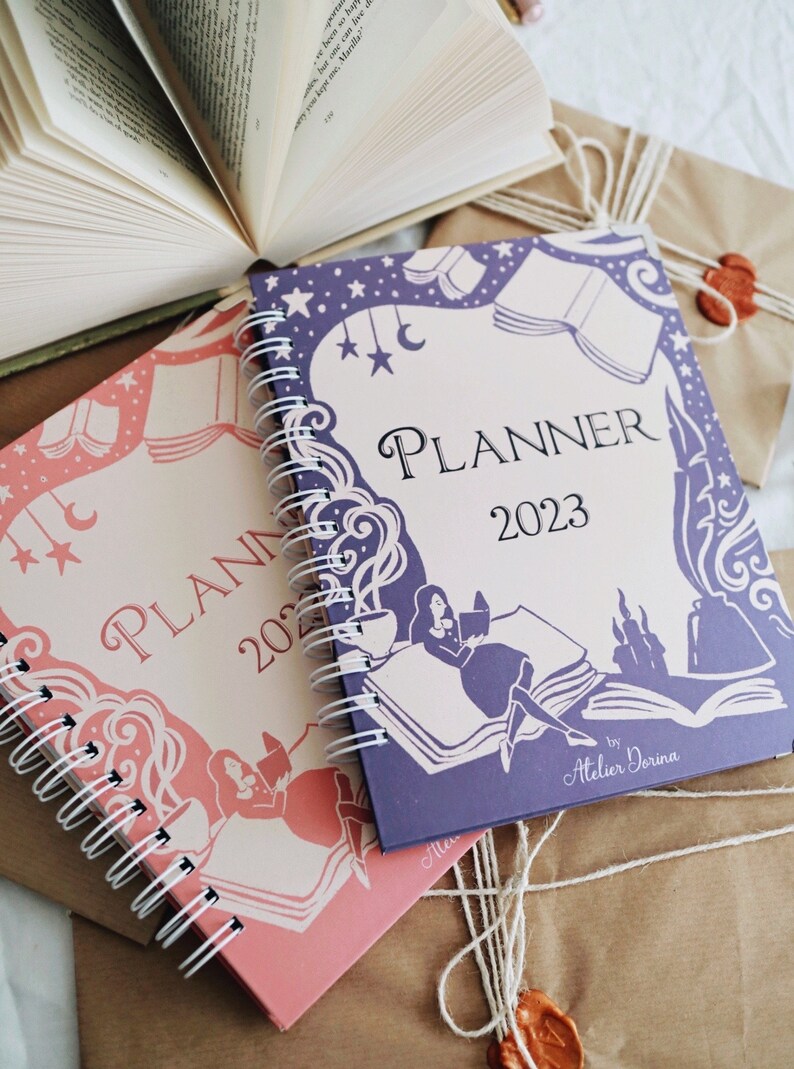 Illustrated 2023 Planner Purple 2023 Fahion Planner 2023 - Etsy