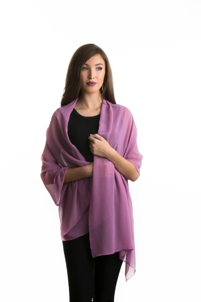 Red Chiffon Wrap Over-sized Scarf Cover Up - Etsy