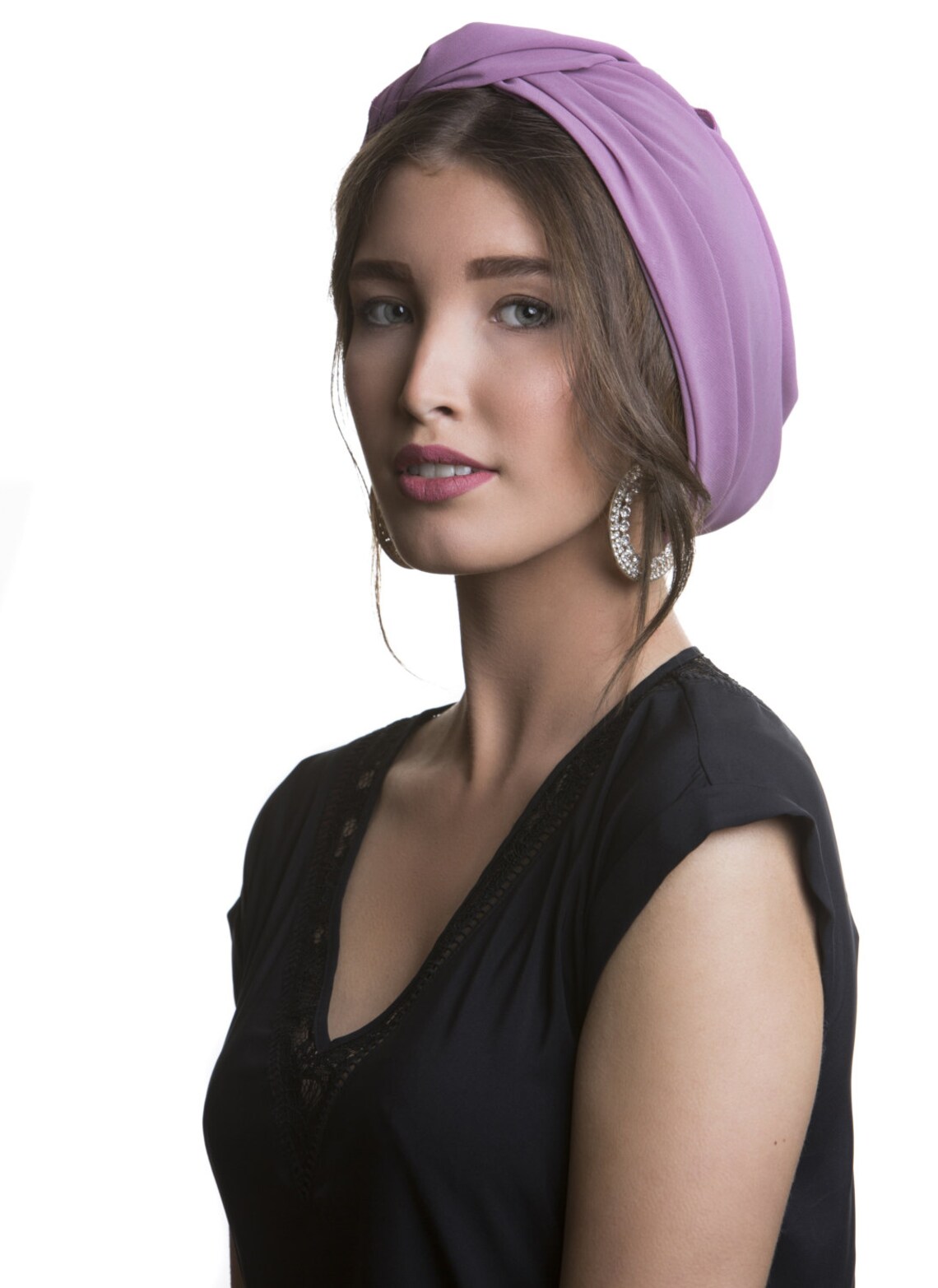 Pink Chiffon Head Scarf - Etsy